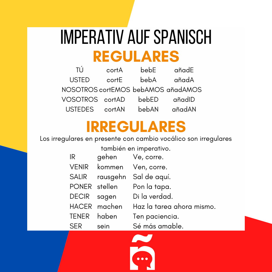 Imperativ auf Spanisch - Spanisch lernen online | Spanischprofe